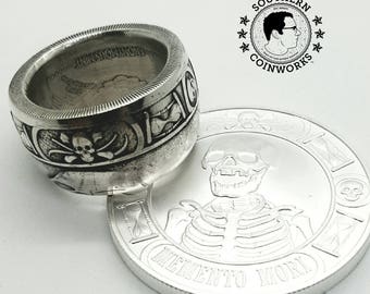 Memento mori ring | Etsy