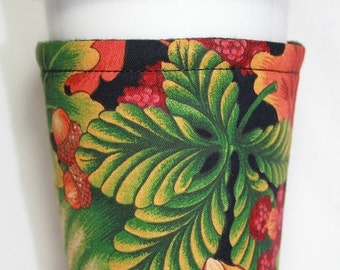 Items similar to Handmade leather cup cozy, sleeve, java jacket - super ...