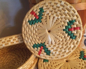 Straw coasters | Etsy