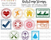 Items similar to More LDS Girls Camp Passport Stamps - Camp ...