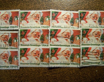 Santa claus stamps | Etsy