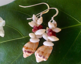 Cone Shell Necklace Pikake Weaved Kauai Made Eco Freindly