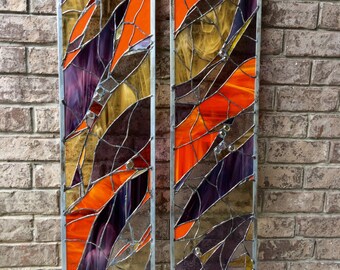 Stain glass valance | Etsy