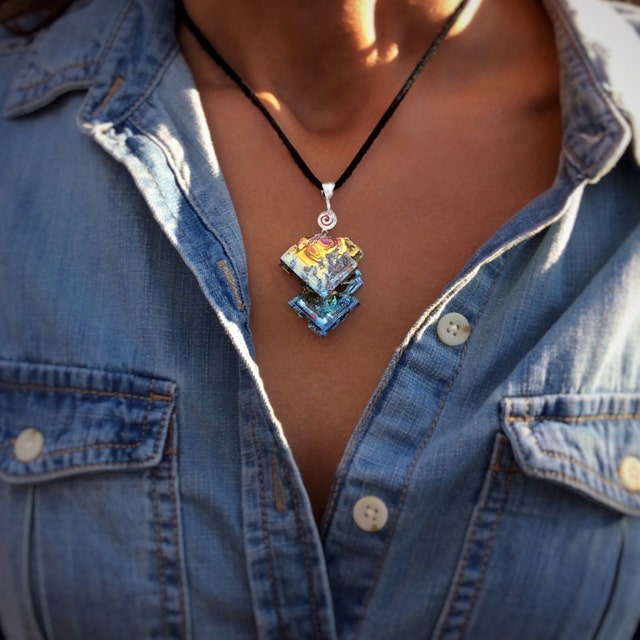 Bismuth Crystals and Jewelry by Element83 on Etsy