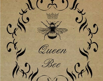 Queen bee printable | Etsy