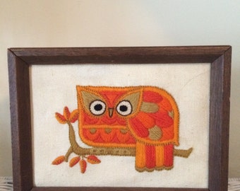 Owl eyes embroidery | Etsy