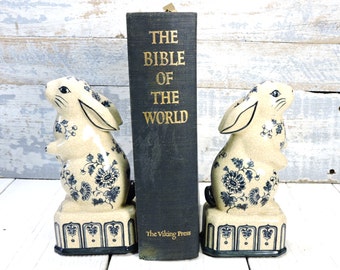 Porcelain bookends | Etsy