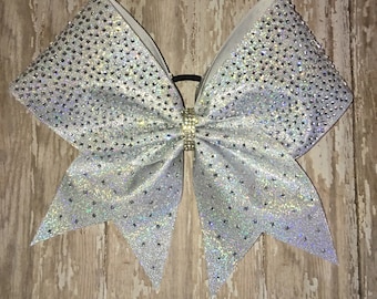 Customized rhinestone cheer bow