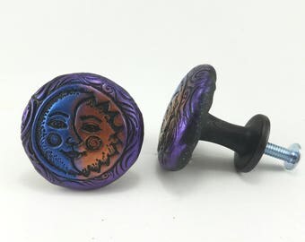 Polymer clay knobs | Etsy