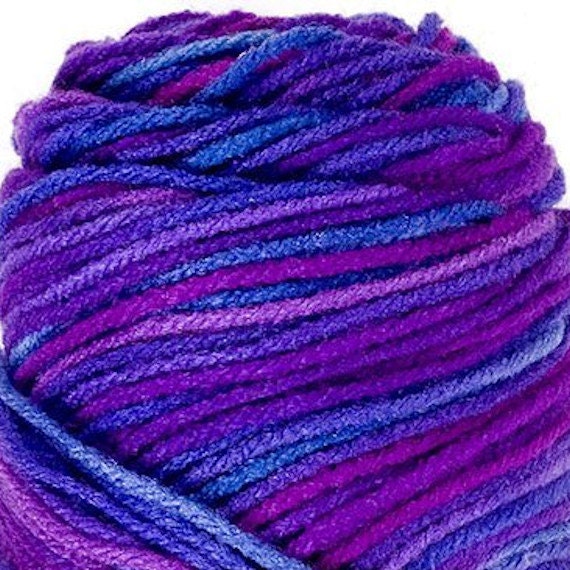 3 Pack! GRAPE FIZZ Red Heart Super Saver, Shades of Purple, Multi ...