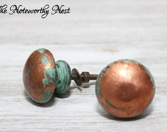 Copper drawer pull | Etsy