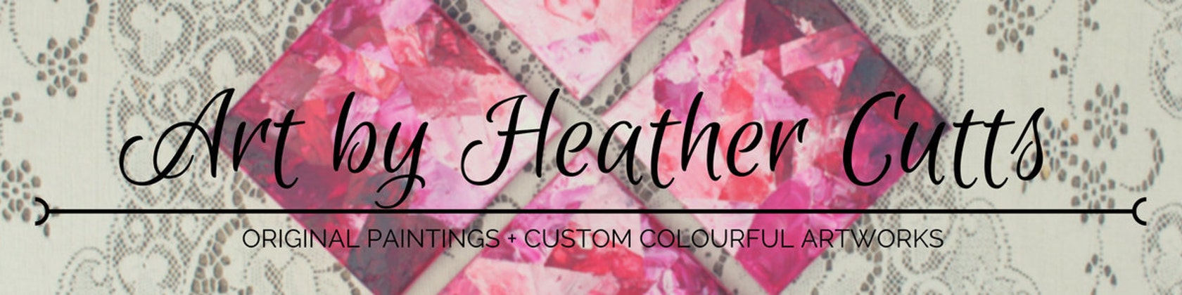 Original Paintings Custom Colourful Artworks by ArtByHeatherCutts