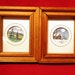 2 GARY R. DIERKING Tiny Miniature Wood Framed Paintings Set