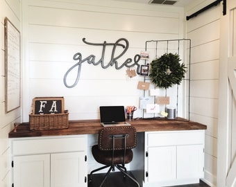 Large gather sign | Etsy