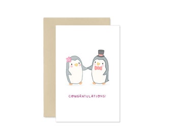 Funny penguin card | Etsy