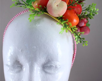 Items similar to Plastic Fruit Tiara // Carmen Miranda Headband on Etsy