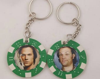 Poker chip keychain | Etsy