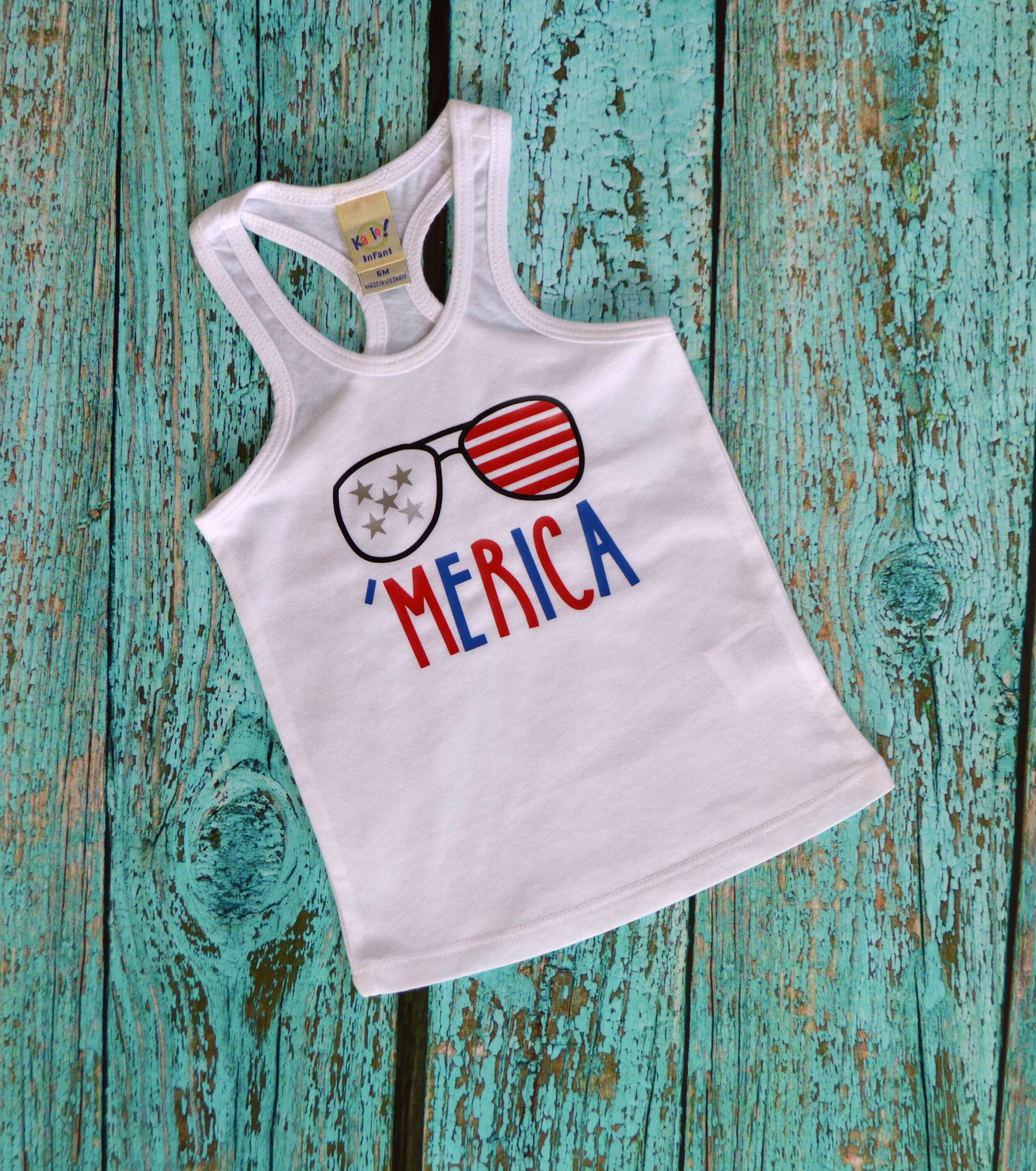 Merica Girls Tank Baby Tank Toddler Tank 'Merica