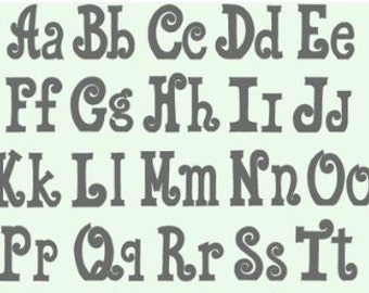 Cursive wood letters | Etsy