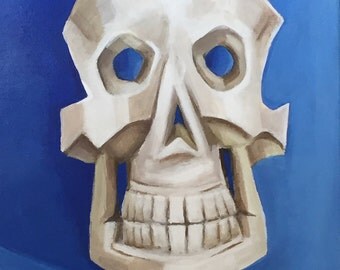 Skull painting | Etsy