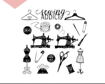 Sewing clipart | Etsy