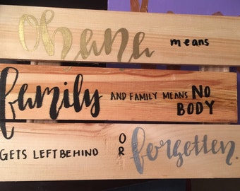 Ohana wood sign | Etsy