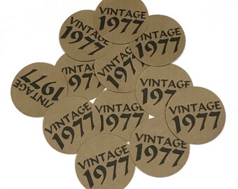 40th Birthday Stickers Fabulous at Forty Round 1 1/2 Inch