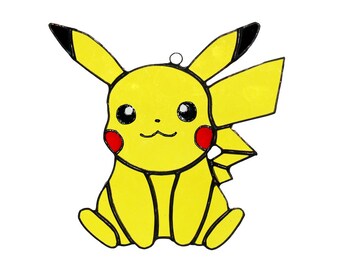 Pikachu glass | Etsy