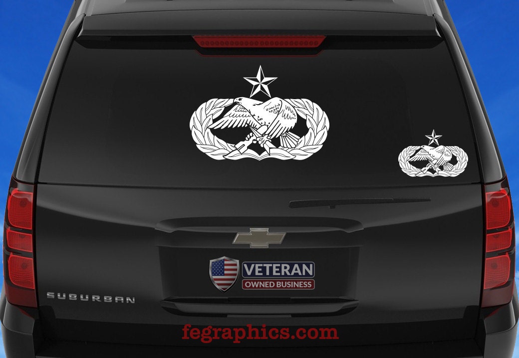 Maintenance Badge Senior USAF Vinyl Decal / Sticker