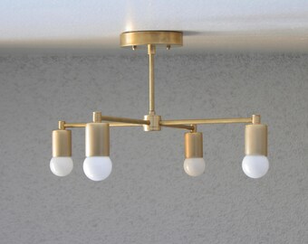 Raw brass light | Etsy