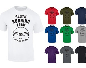Sloth running team | Etsy