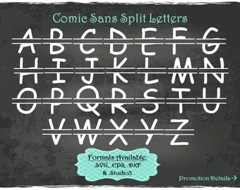 Comic sans letters | Etsy