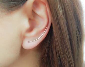 Ear climber earrings | Etsy