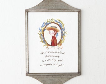 Printable Anne of Green Gables Quote Instant Download