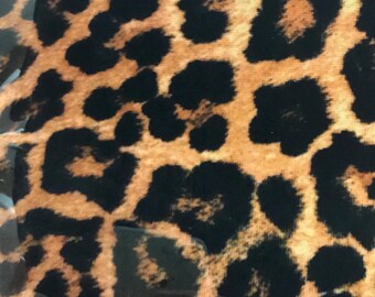 Leopard Print printed Vinyl or HTV to use in vinyl cutter.. You choose ...