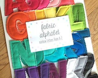 Fabric alphabet | Etsy