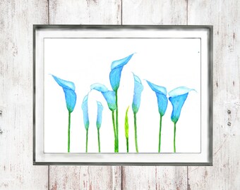 Calla lily painting | Etsy
