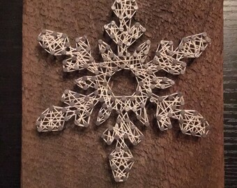 Snowflake string art | Etsy