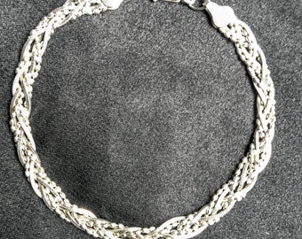 Silver rope chain | Etsy