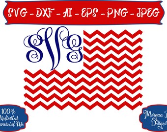 Patriotic monogram | Etsy