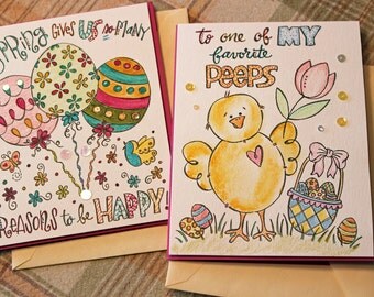 Kids easter card | Etsy