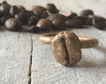 Coffee bean ring | Etsy