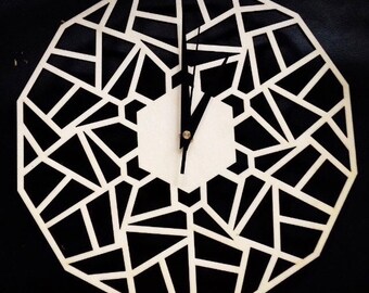 Lasercut clock | Etsy