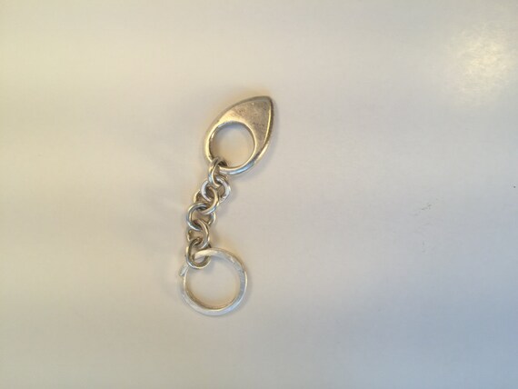 Sterling silver key chain by GOODANDHEAVY on Etsy