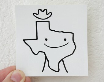 Texas stickers | Etsy