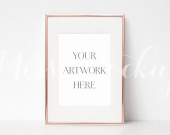 Rose gold frame | Etsy