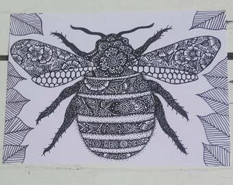 Bee mandala | Etsy