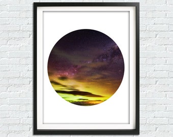 Night sky print | Etsy
