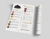 Menu template | Etsy