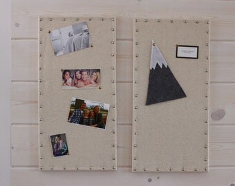 Linen pin board | Etsy